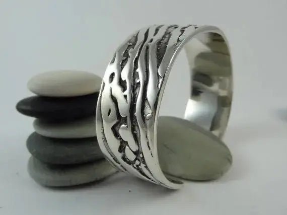 Silver 925 Water Mark Cuff/Bangle | Curiouser Collective
